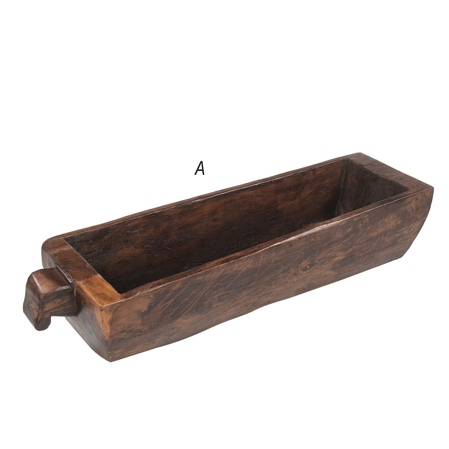 Vintage Solid Wood Rustic Farmhouse Trough | Large Dough Bowl ...