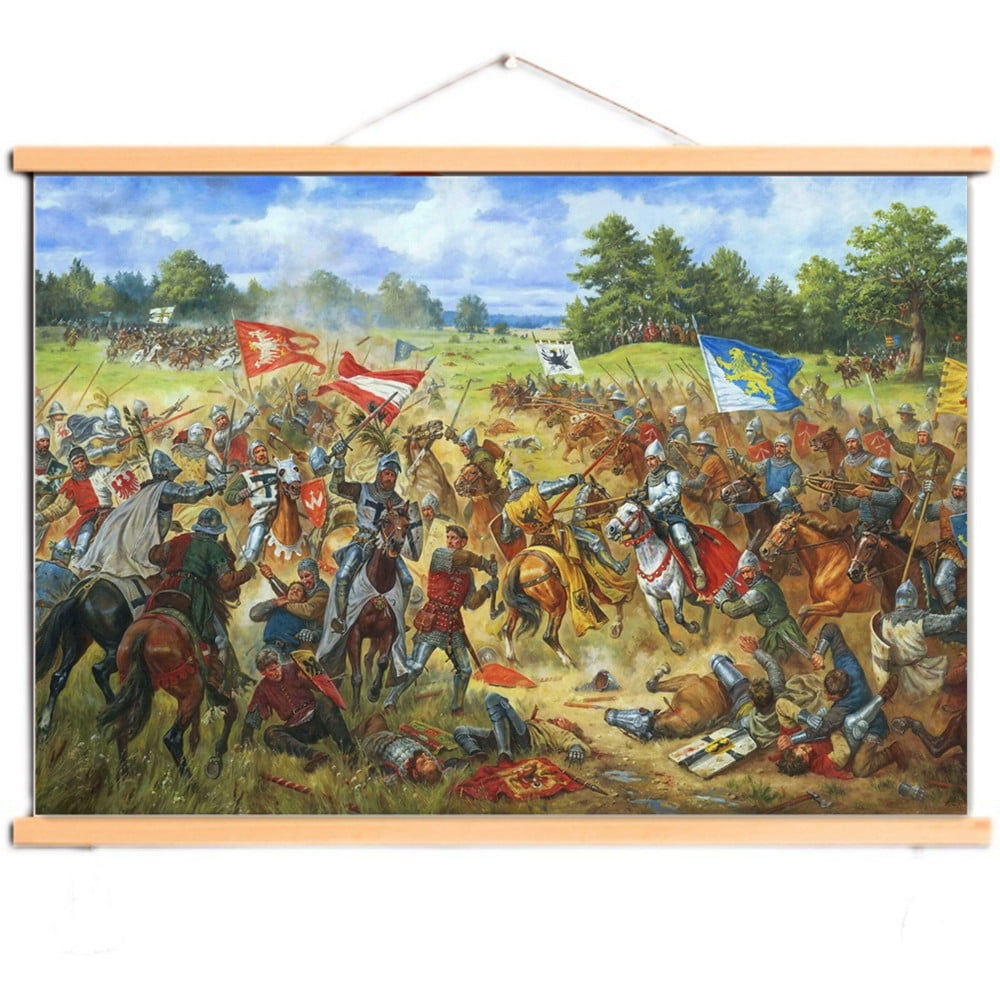 Vintage Solid Wood Scroll Painting and Wall Chart Wall Hanging Flag of ...