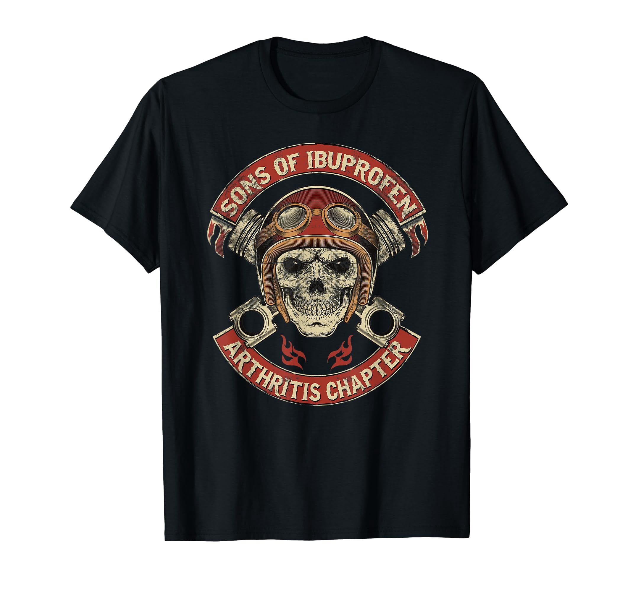 Vintage Son of Ibuprofen Funny Arthritis Chapter Biker T-Shirt ...