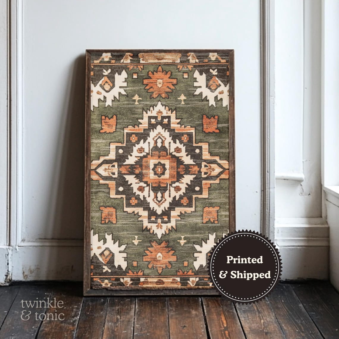 Vintage Southwestern Art Print Rustic Lodge Western Boho Poster Antique ...