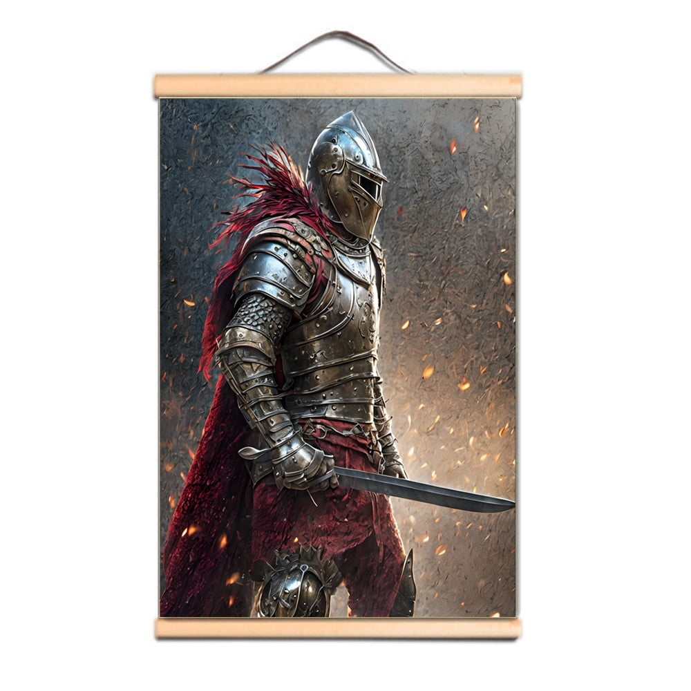 Vintage Spartan Warriors Poster Scroll Painting Wall Art Decor Tapestry ...