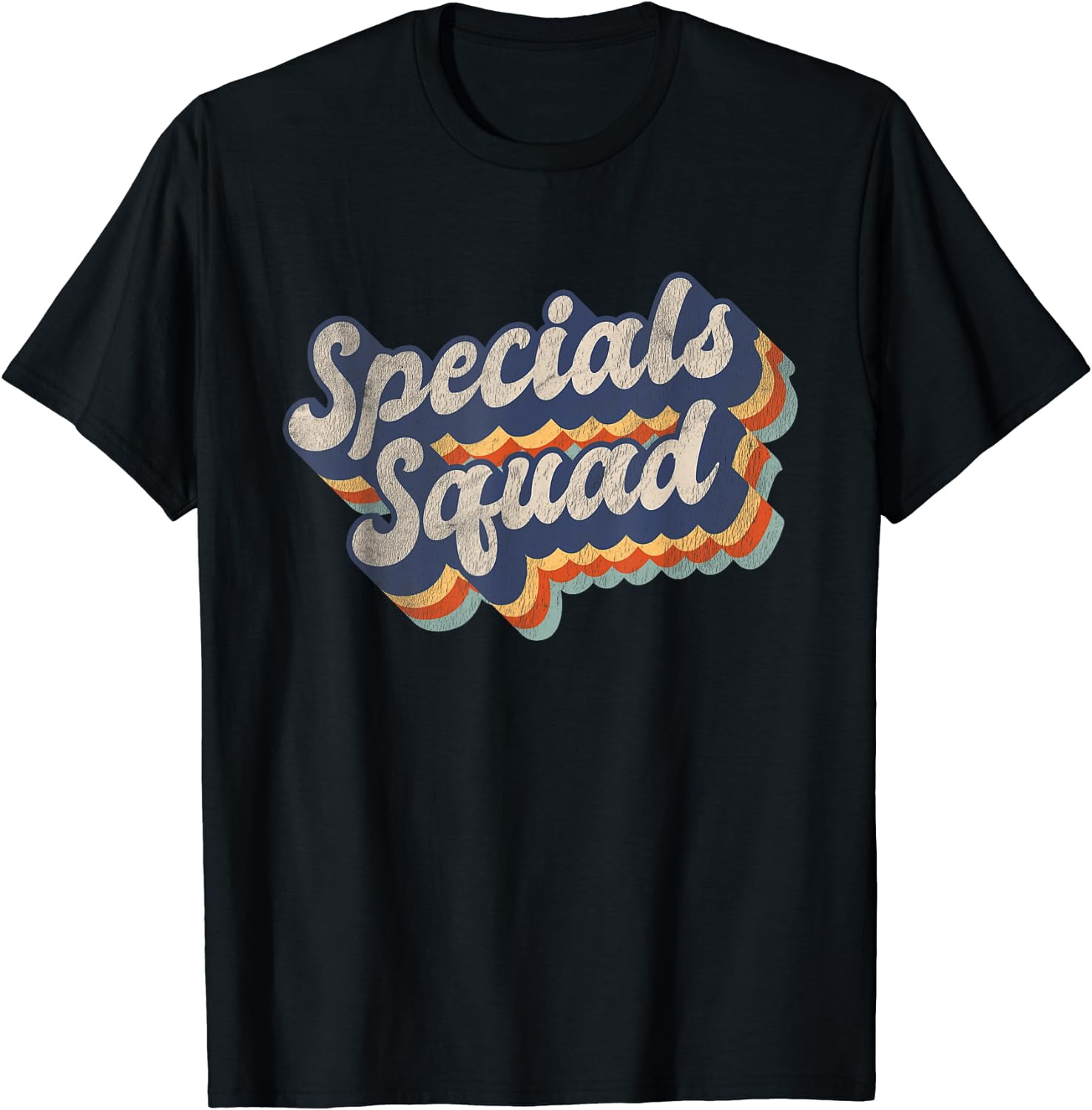 Vintage Specials Squad Art Music PE Tech Gym Teacher Team T-Shirt Black ...