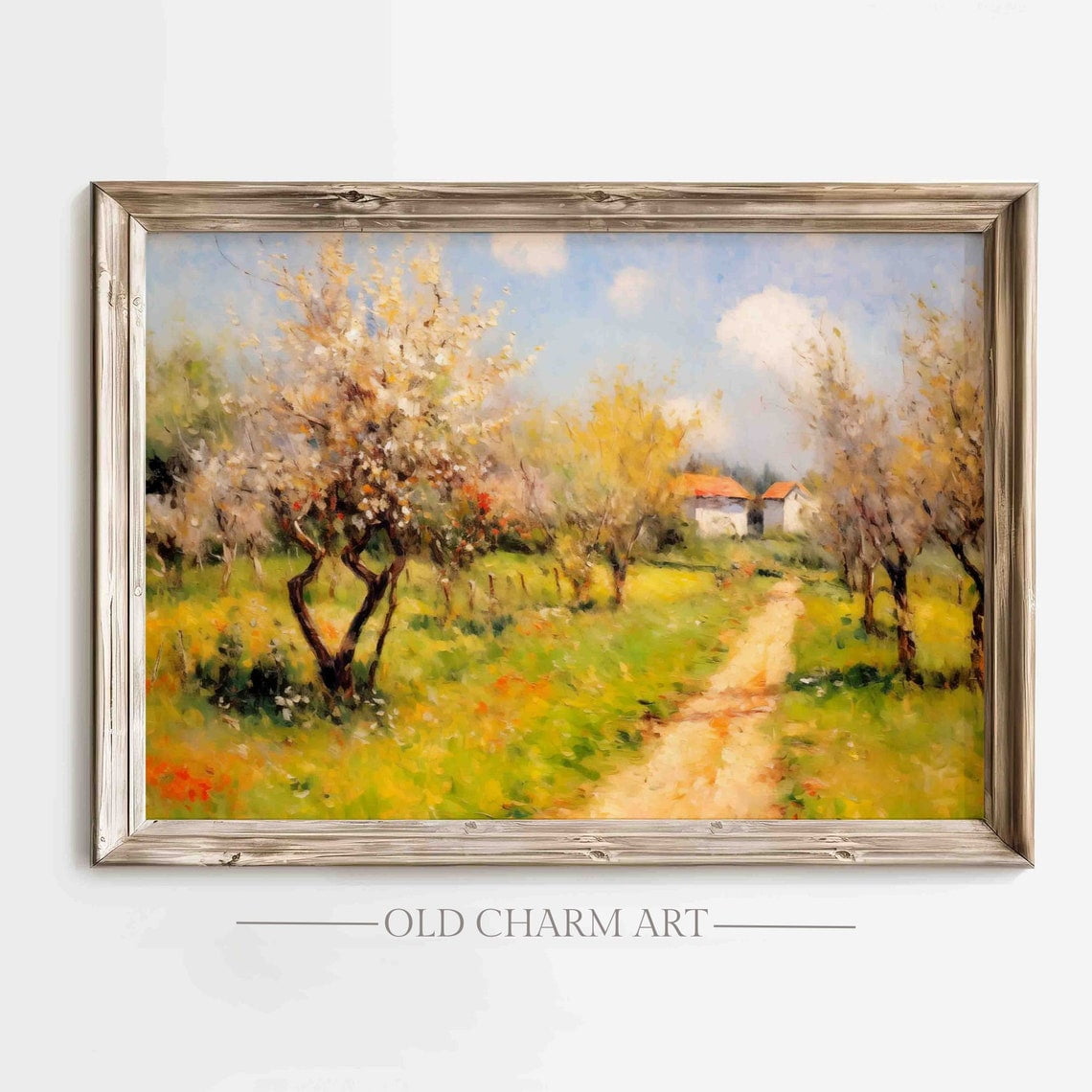 Vintage Spring Garden : Impressionist Landscape Art, Unframed Poster ...