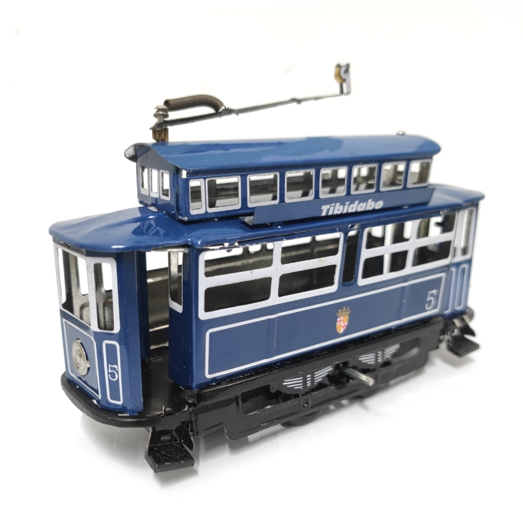 Vintage Spring Tram Tinplate Toy Collectible for Home and Office ...