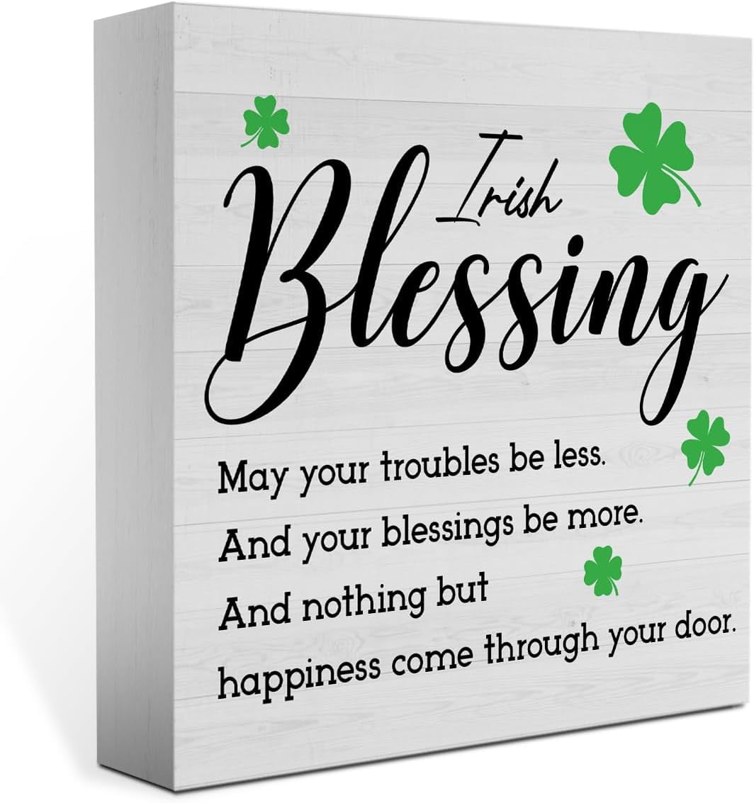 Vintage St Patricks Day Farmhouse Tiered Tray Decoration Home Office ...