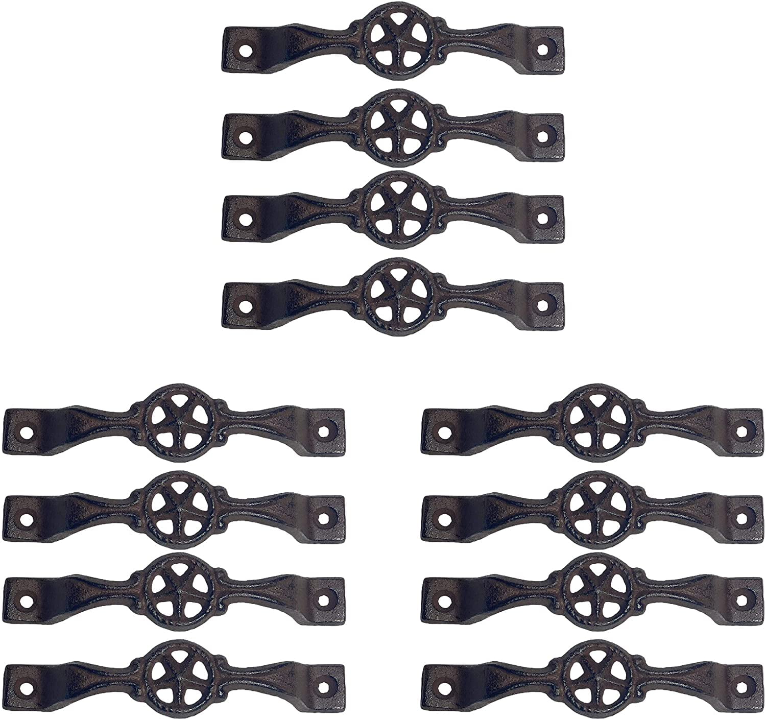 Vintage Star Cast Iron Kitchen Cabinet Hles Drawer Pulls Antique Barn ...