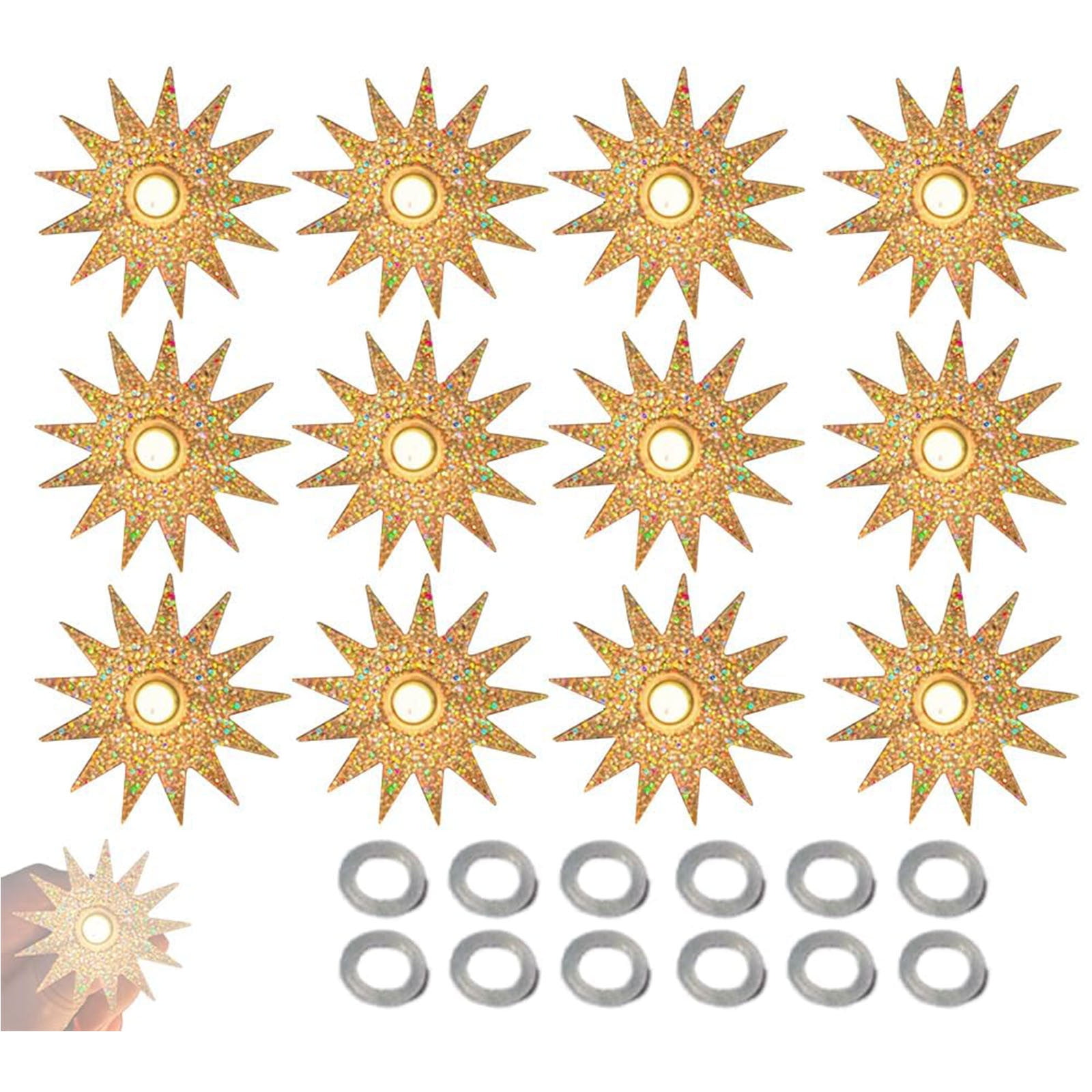 Vintage Star Light Reflector Covers for C9 Christmas Bulbs Plastic ...