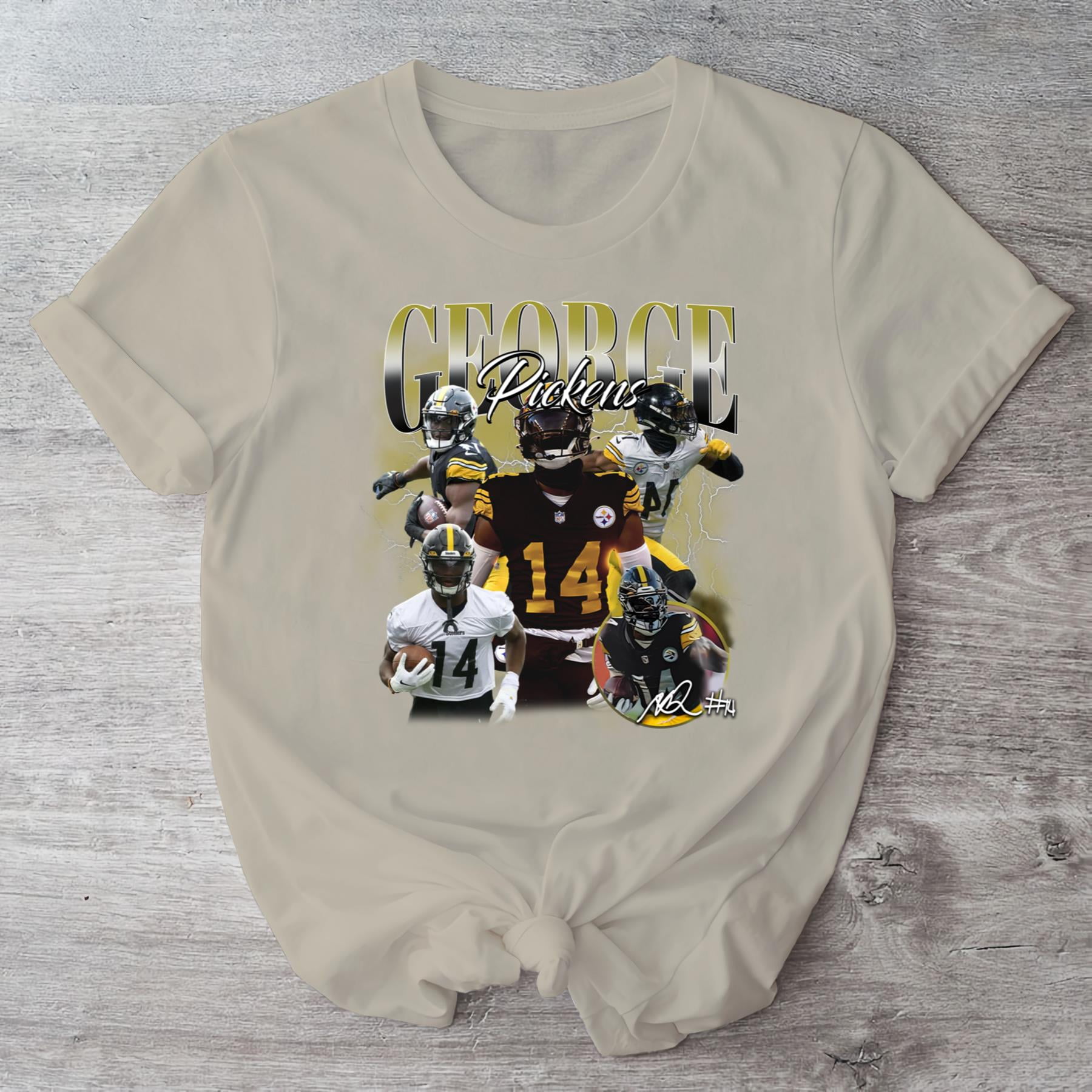 Vintage Star Receiver Tribute Shirt, Retro Gridiron Fan Tee, Black and ...
