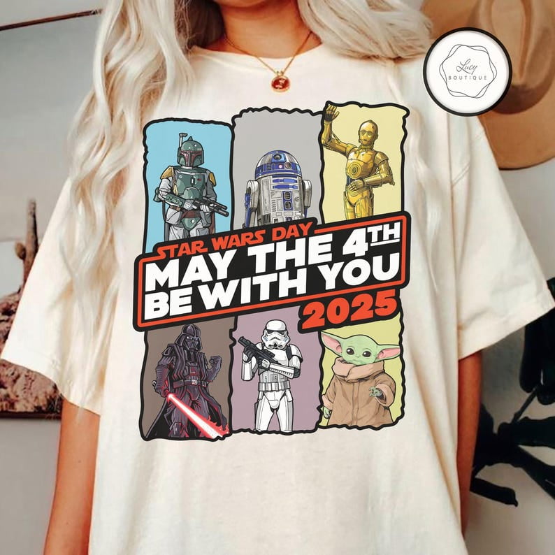 Vintage Star Wars Shirt, May The 4th Be With You 2025 Shirt, Darth ...
