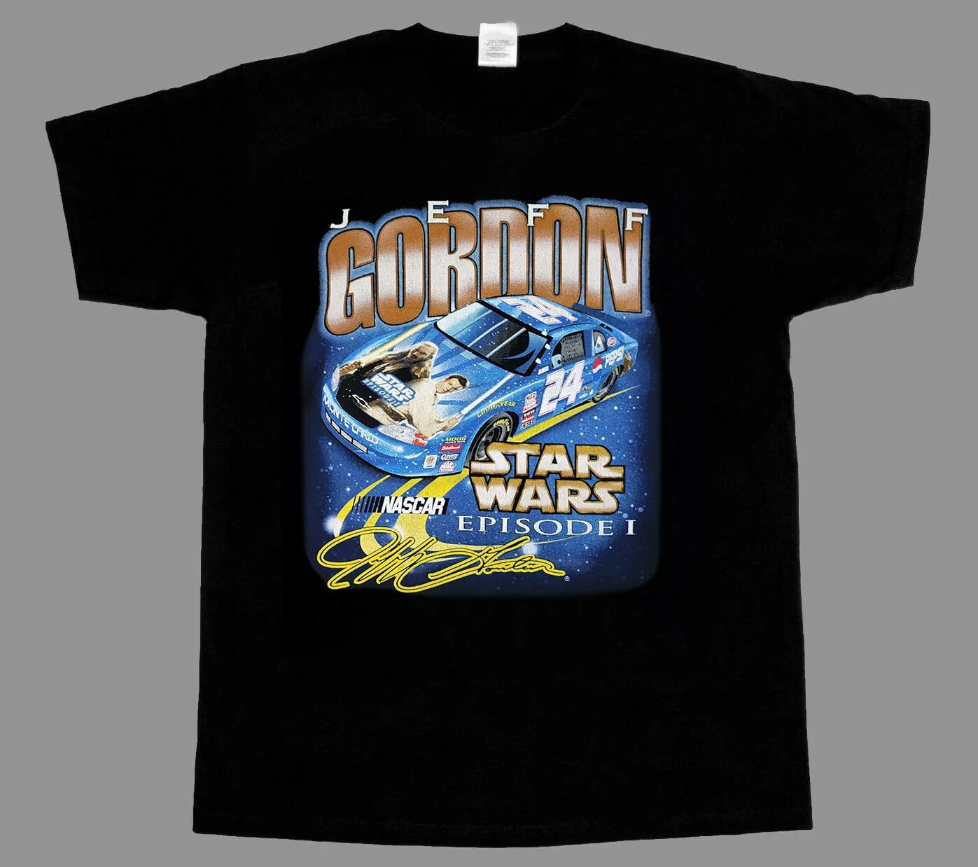 Vintage Star Wars x Jeff Gordon NASCAR T-Shirt – Episode 1 Pepsi 90s ...