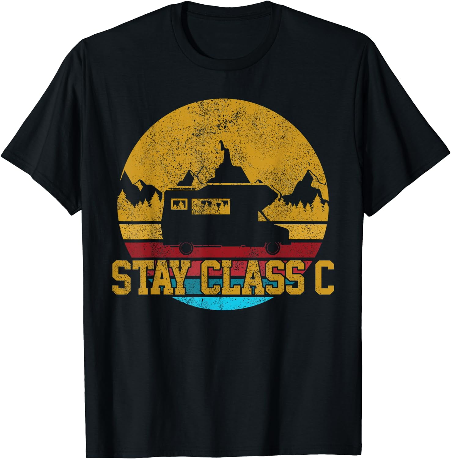 Vintage Stay Class C Funny Camping Road Trip Gift T-Shirt - Walmart.com