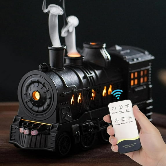 Vintage Steam Train Essential Oil Diffuser, 300ml Train Diffusers with ...