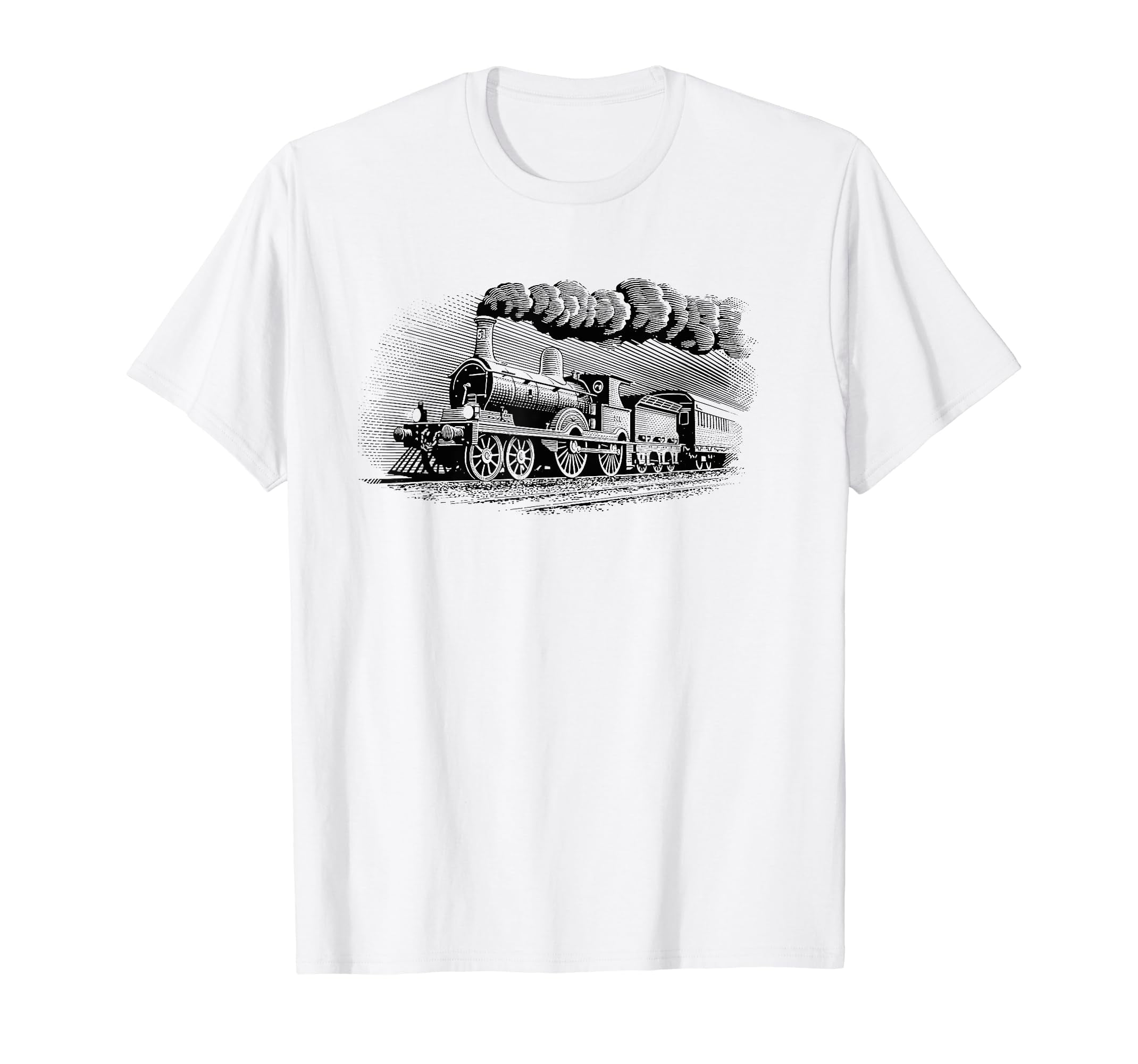 Vintage Steam Train Railway Locomotive Shirt T-Shirt - Walmart.com