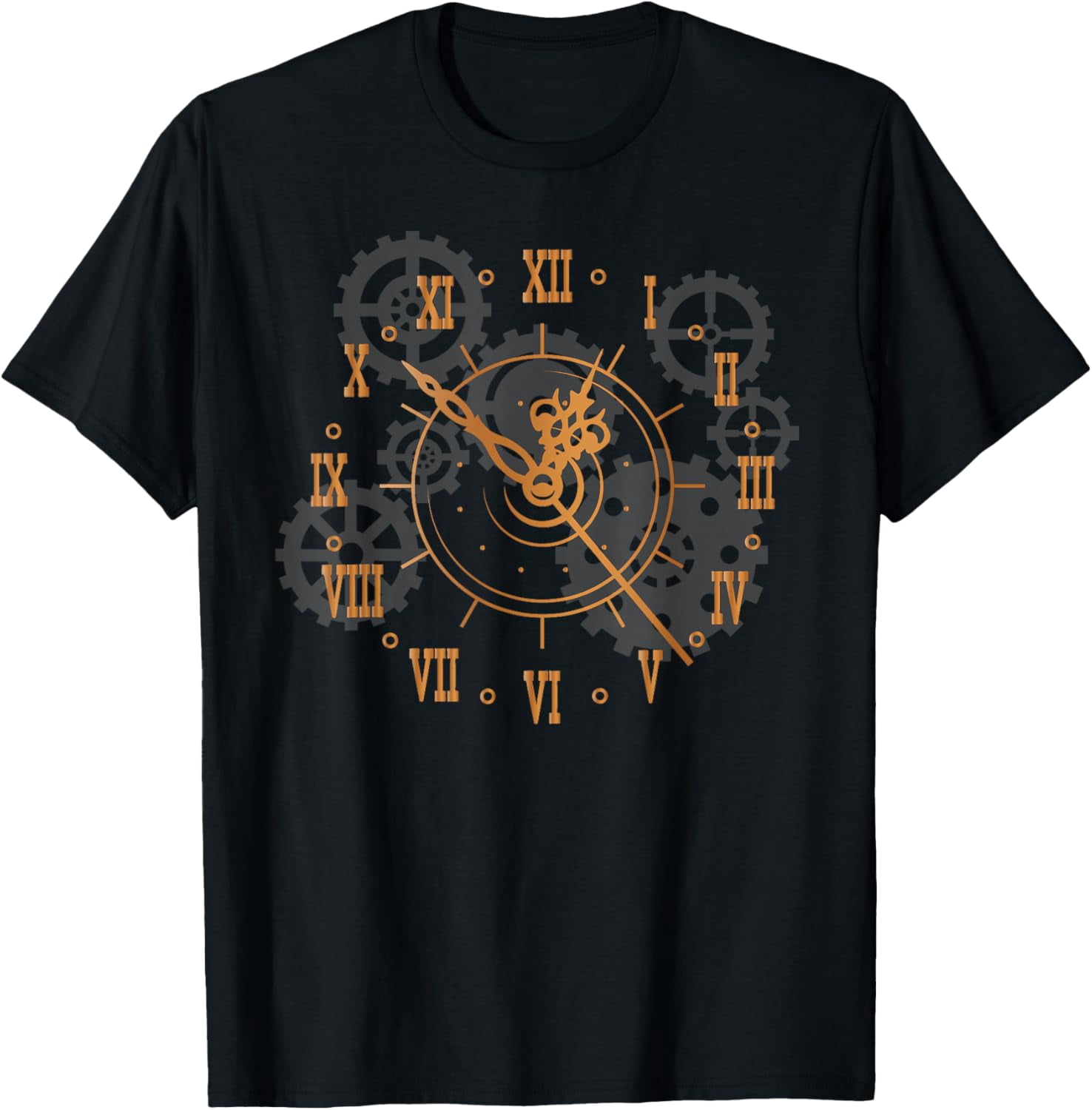 Vintage Steampunk Clock Gears Steampunk T-Shirt men and women can wear ...