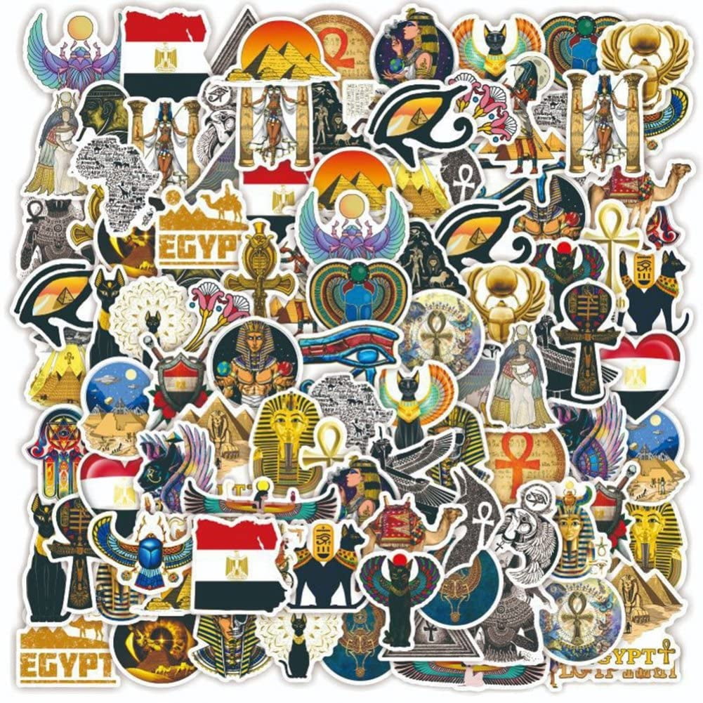 Vintage Stickers 50pcs Ancient Egypt Stickers Waterproof Aesthetic ...