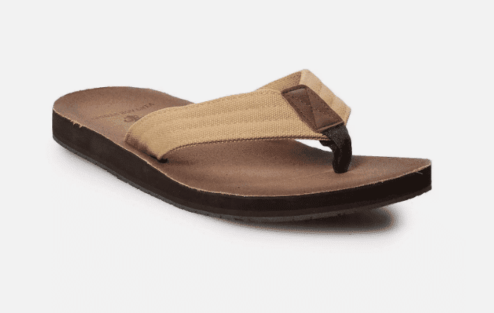 Vintage Stone Men's Slip-Resistant Flip-Flop Sandals, Brown, Large (10 ...