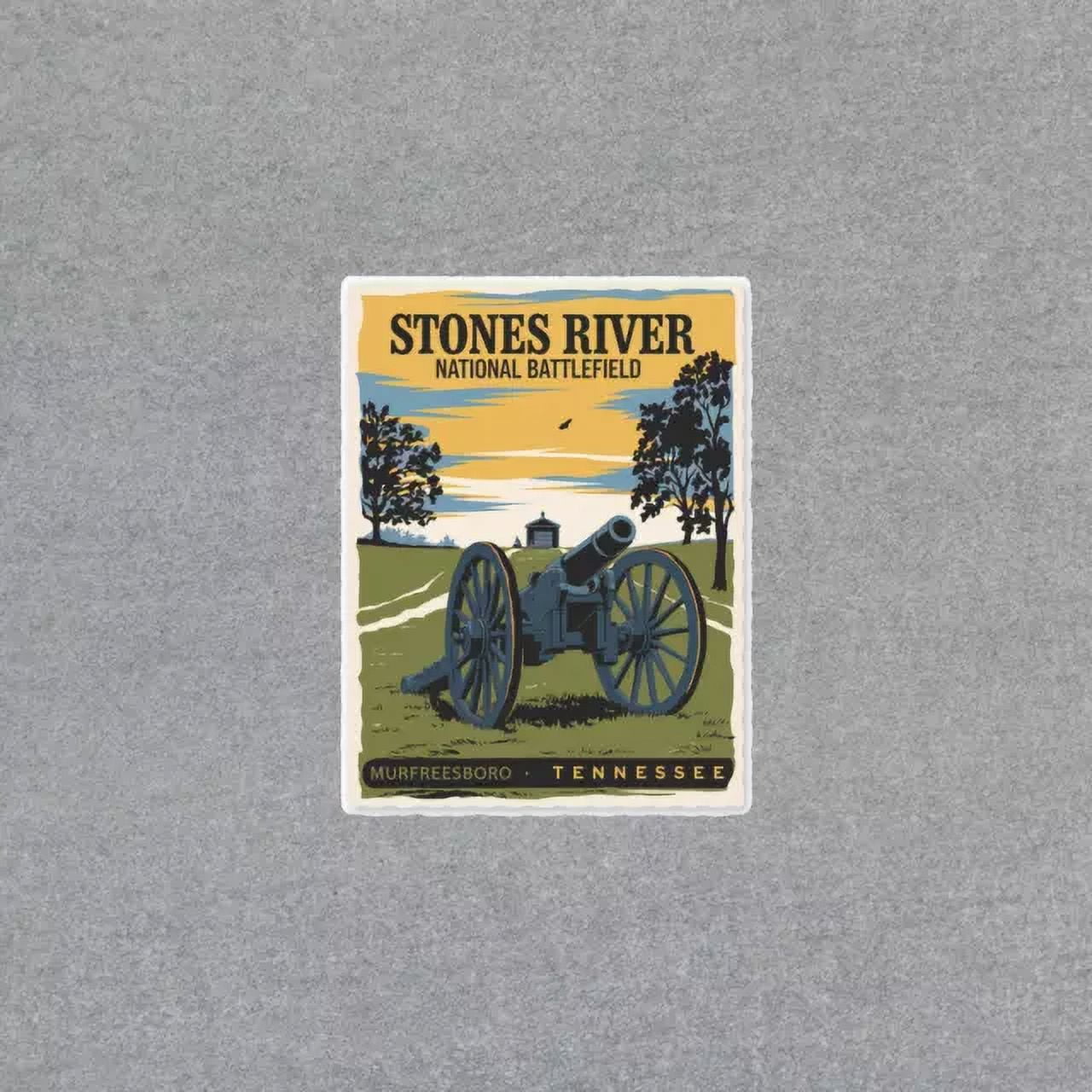 Vintage Stones River National Battlefield Murfreesboro Tn Sticker ...