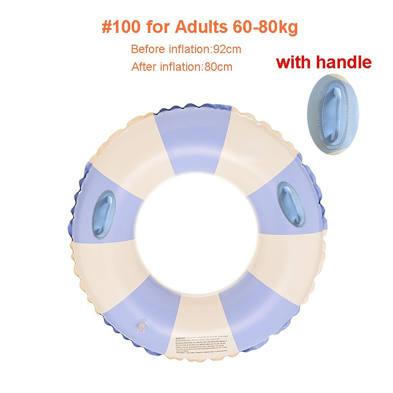 Vintage Stripe Cherry Inflatable Swimming Ring Adult Pool Floats Kids ...