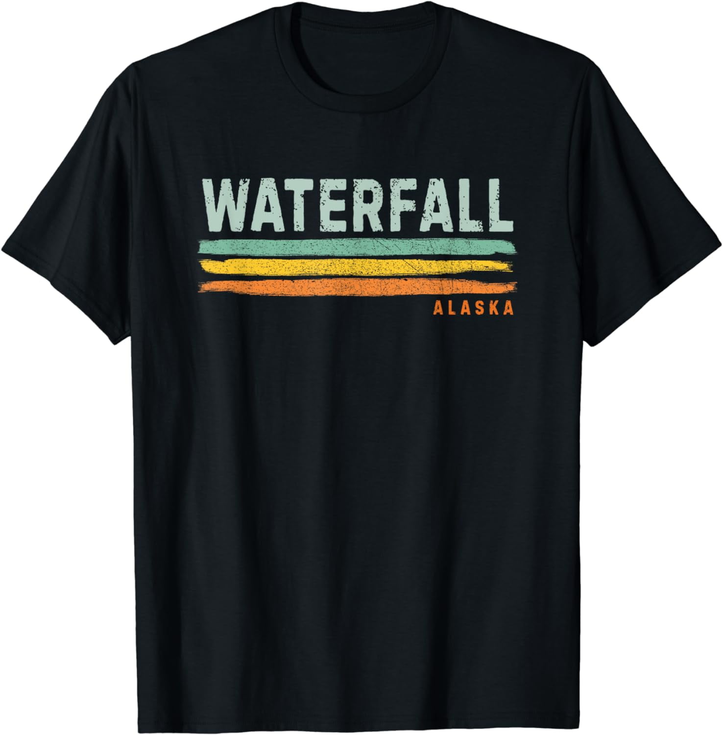 Vintage Stripes Waterfall AK T-Shirt - Walmart.com