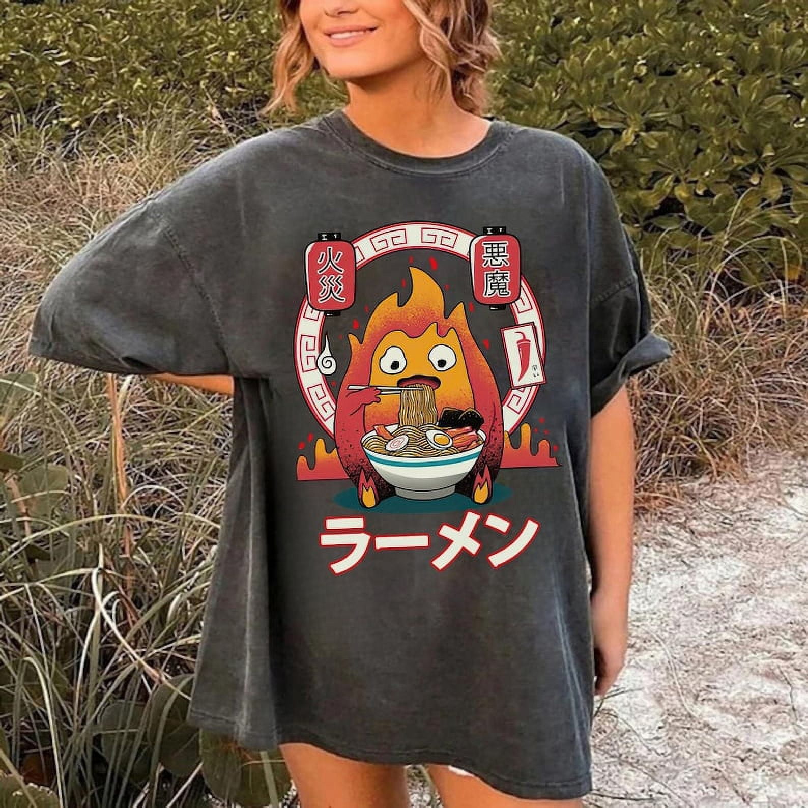 Vintage Studio Ghibli Calcifer Y2K Top, Howl's Moving Castle Calcifer ...