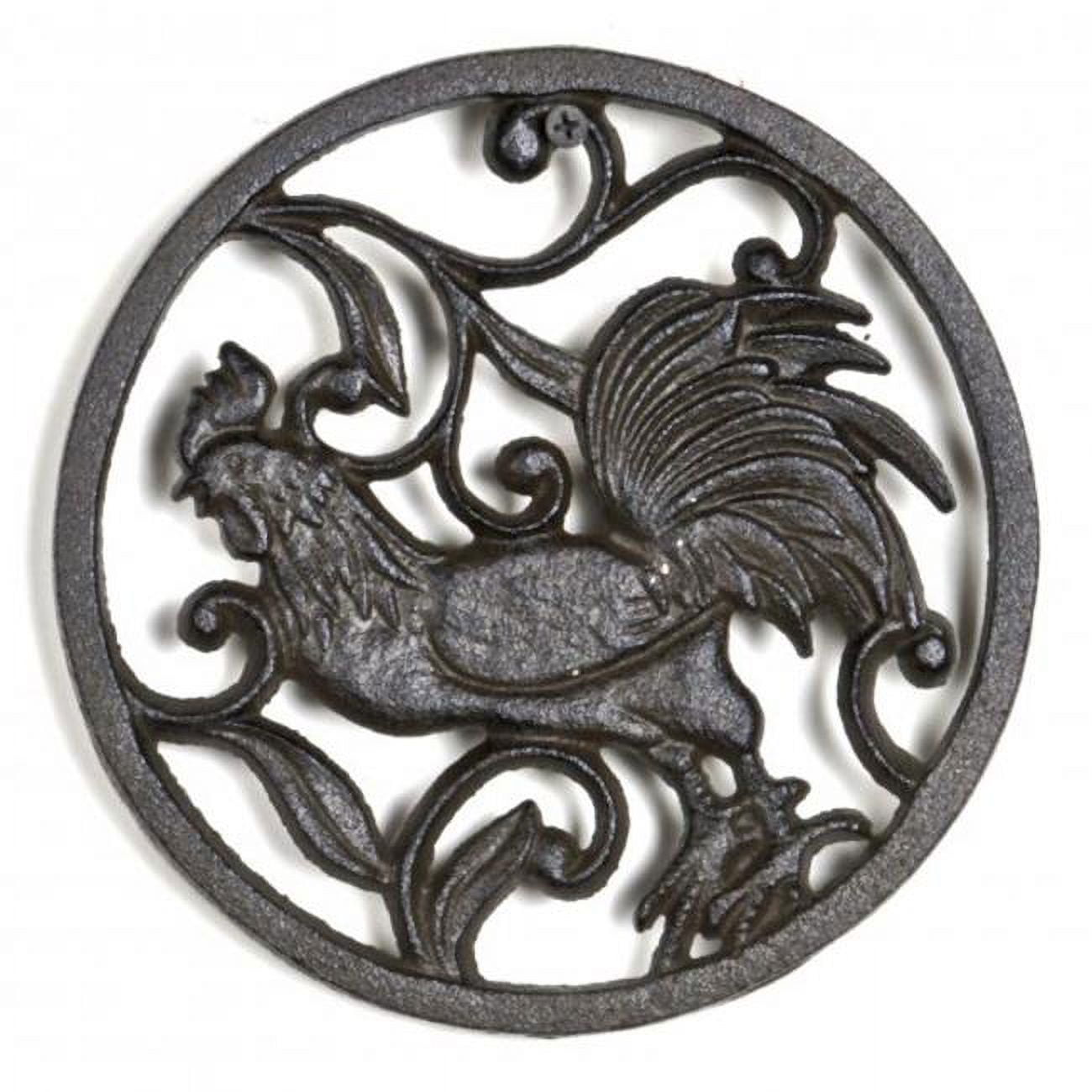 Vintage Style, Cast Iron Rooster Trivet - Brown - Walmart.com