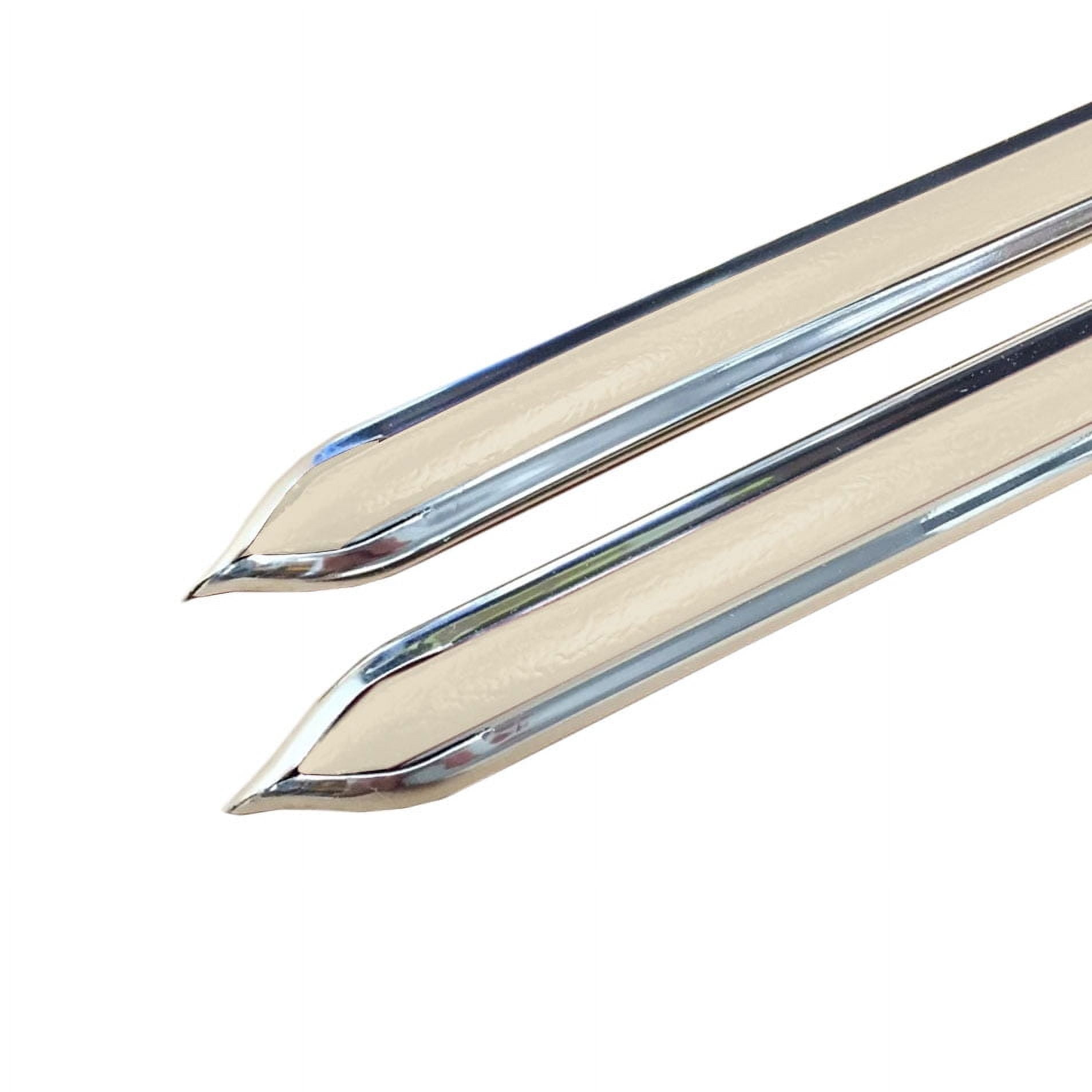 Vintage Style 5/8" Beige & Chrome Side Body Trim Molding - Formed ...