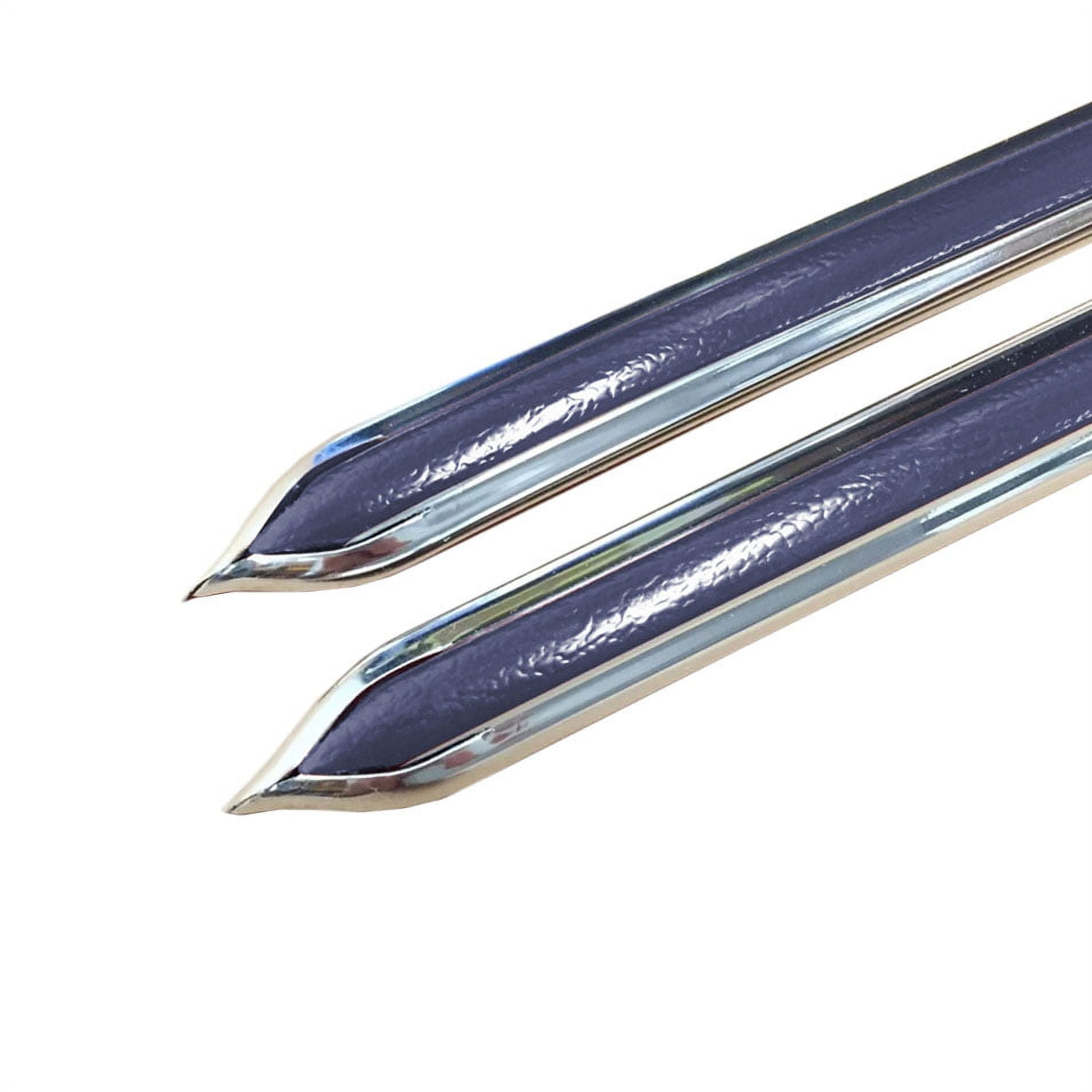 Vintage Style 5/8" Dark Blue & Chrome Side Body Trim Molding - Formed ...