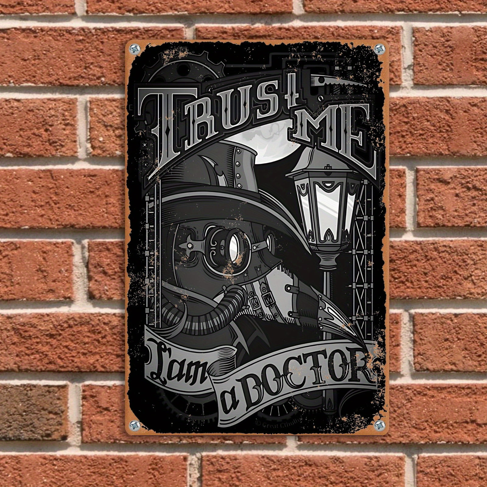 Vintage Style Aluminum Decorative Sign & Plaque - Multipurpose Wall ...