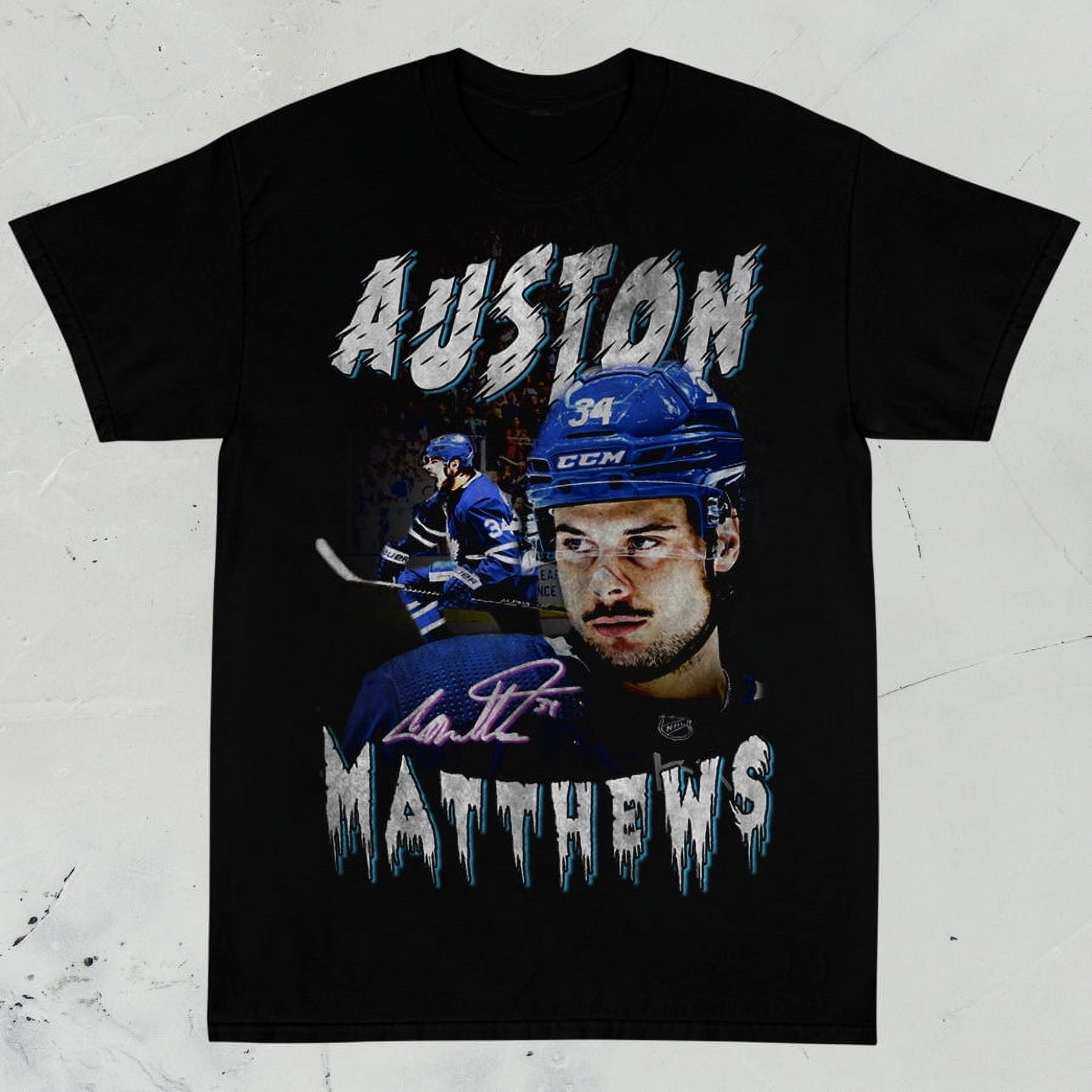 Vintage Style Auston Matthews T Shirt, Ice hockey shirt, Classic 90s ...