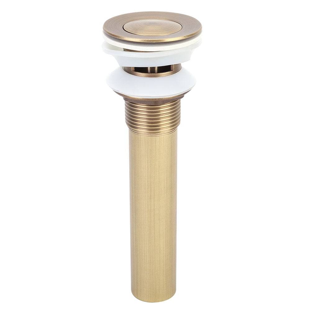 Vintage Style Bathroom Fixture Antique Brass Basin Pop-Up Drain with ...