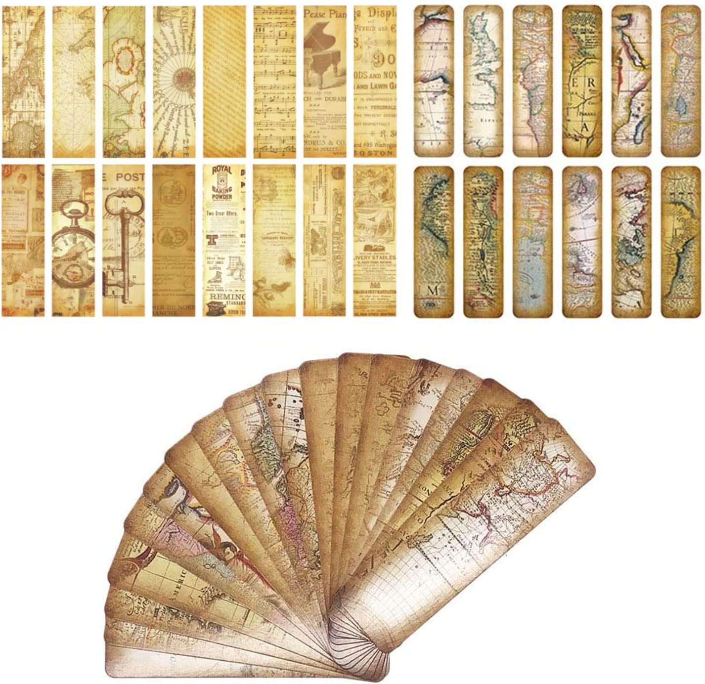 Vintage Style Bookmarks for Women Men, European Famous Building ...