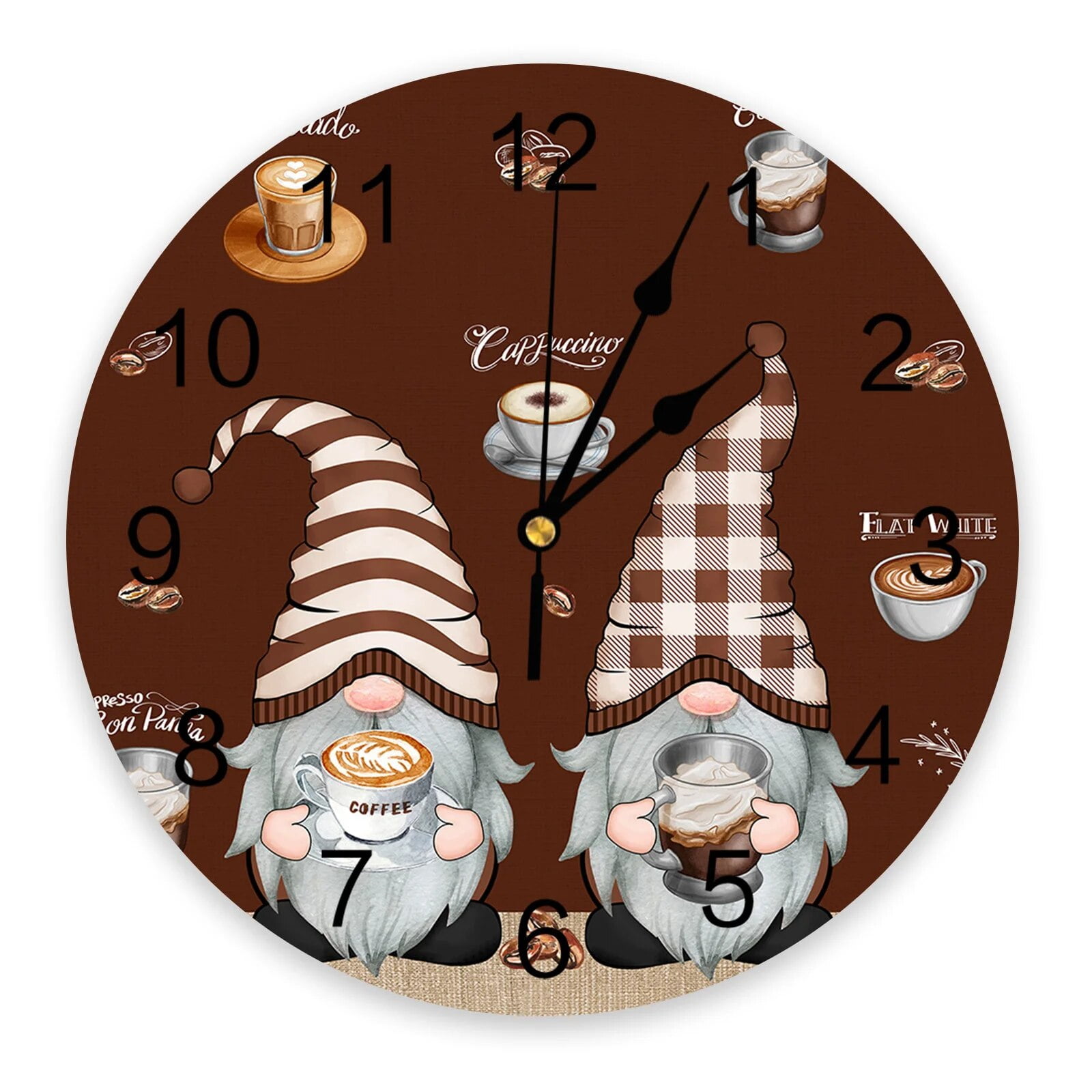 Vintage Style Coffee Beans Sugar Clocks Wall Home Decor Modern Kitchen ...