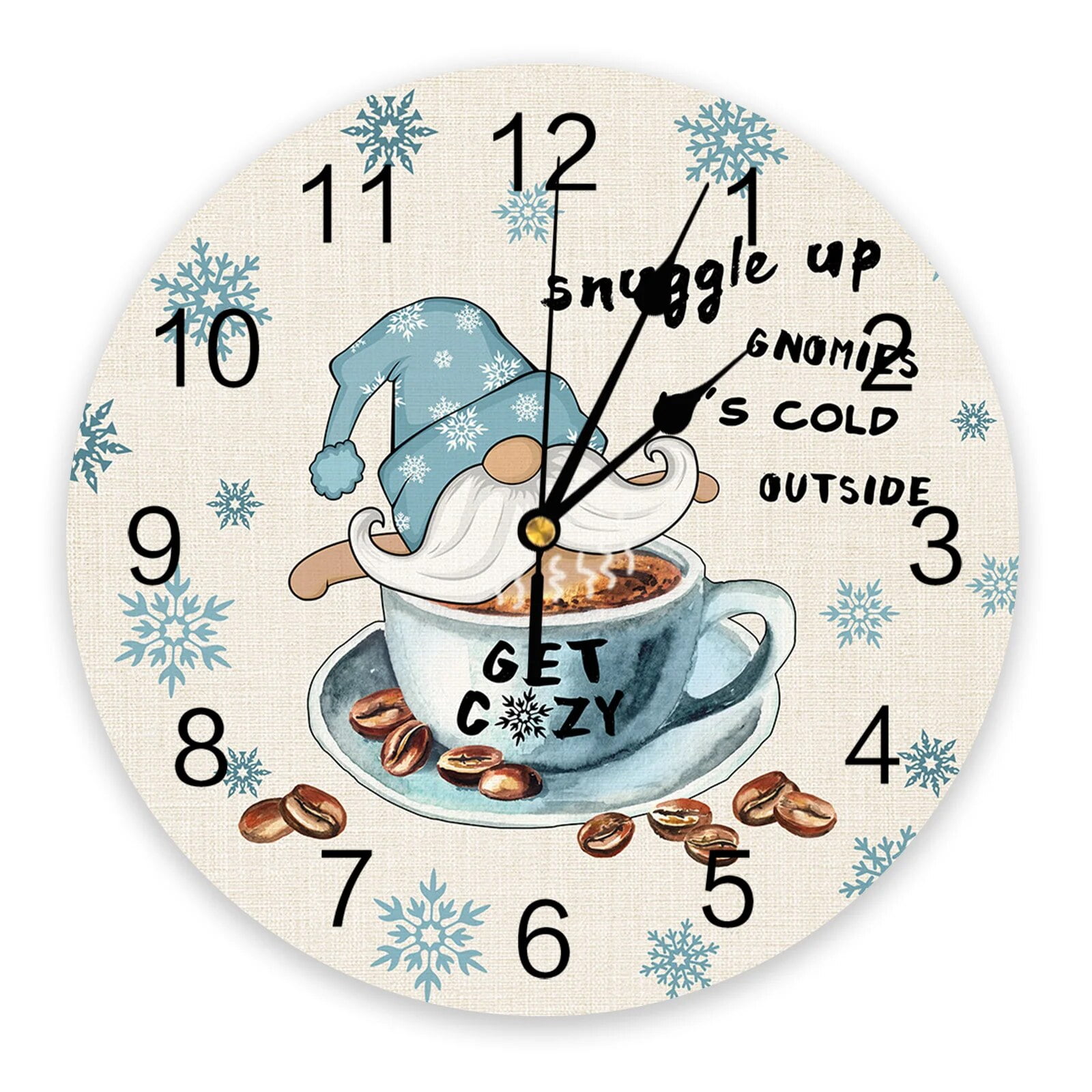 Vintage Style Coffee Beans Sugar Clocks Wall Home Decor Modern Kitchen ...