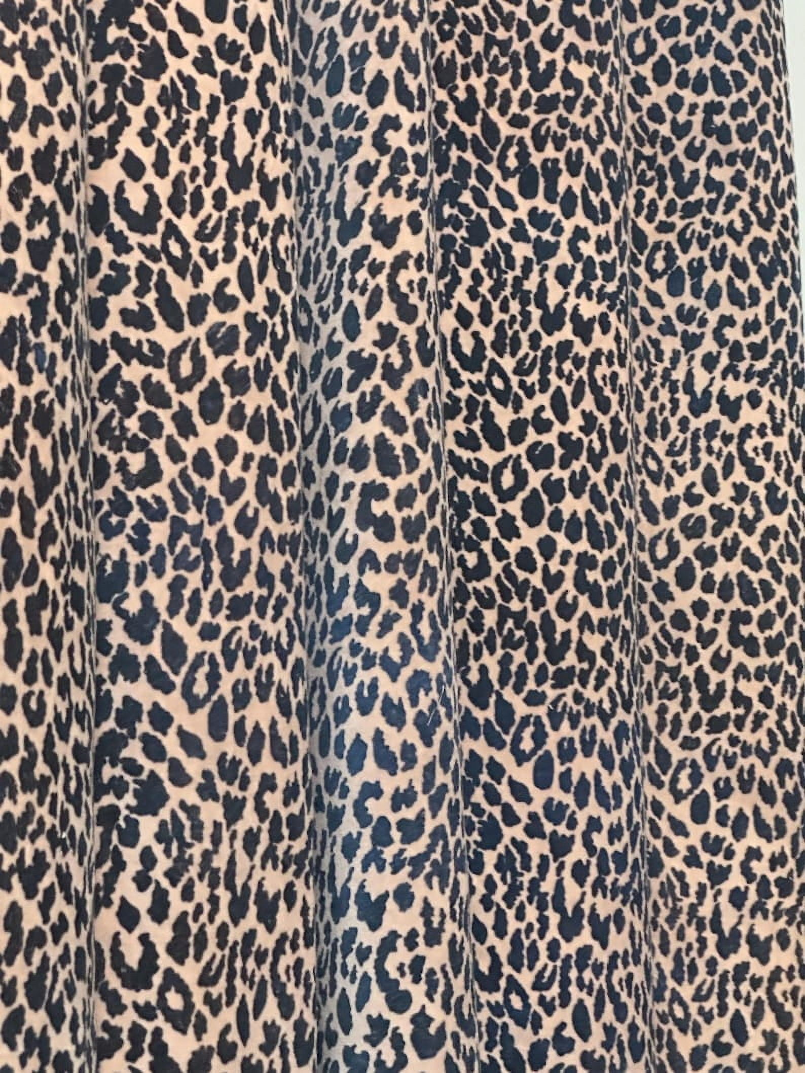 Vintage Style Cotton Velvet Leopard Print Shaded luxury Curtain , Boho ...