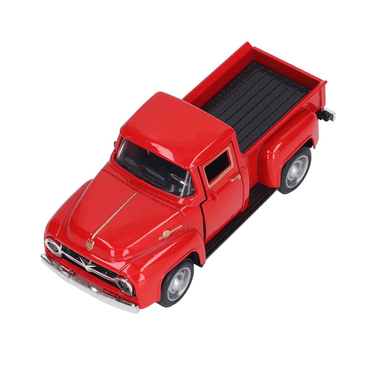 Vintage Style Diecast Pickup Truck, Friction Power Movable Doors ...