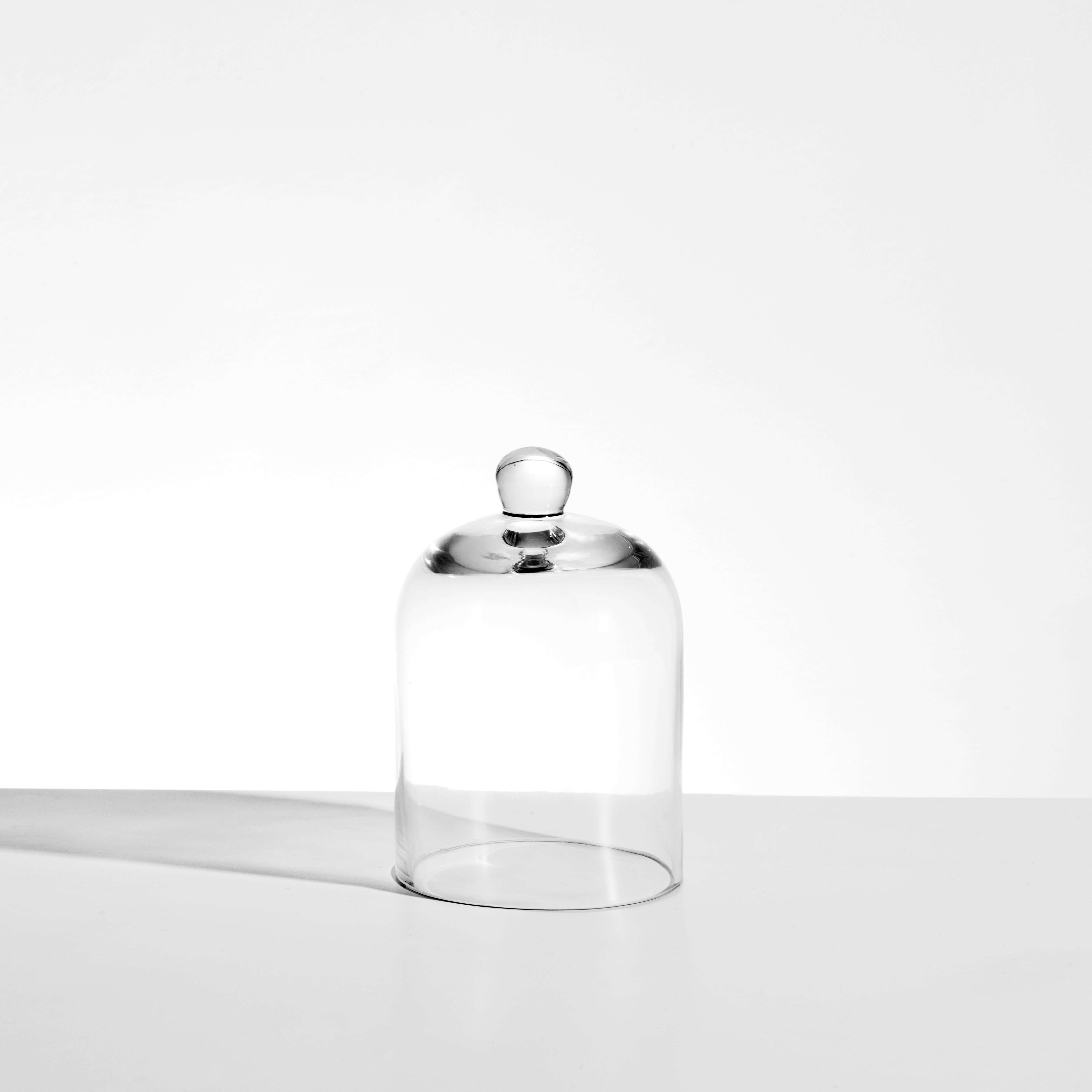 Vintage Style French Cloche/ Candle Cover / Decorative Clear Glass Dome ...