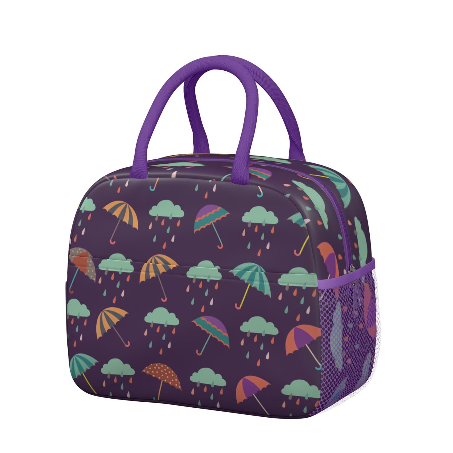 Vintage Style Insulated Lunch Tote - Waterproof Thermal Lunch Bag for ...