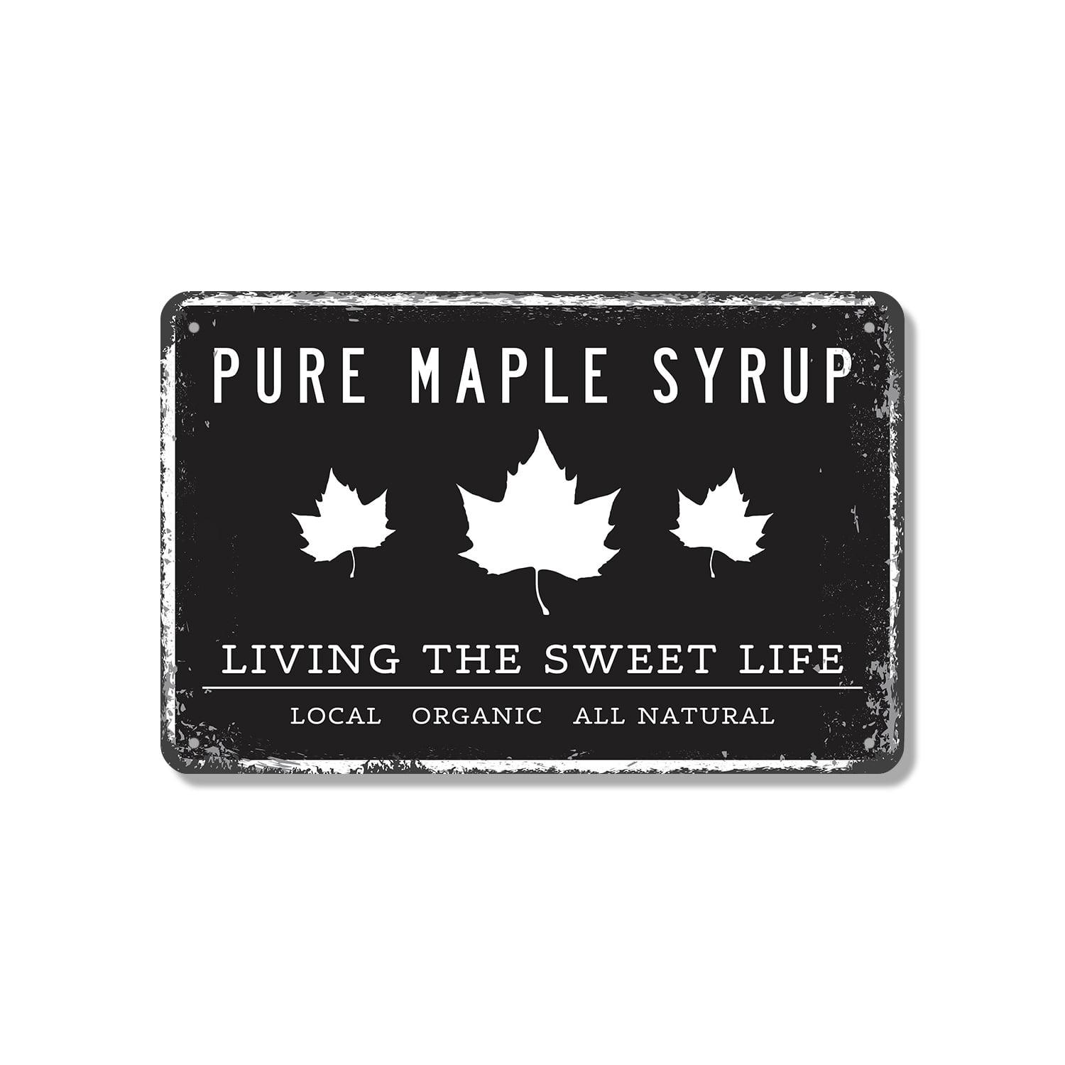 Vintage Style Maple Syrup Personalized 10 Inch x 14 Inch Aluminum Metal ...