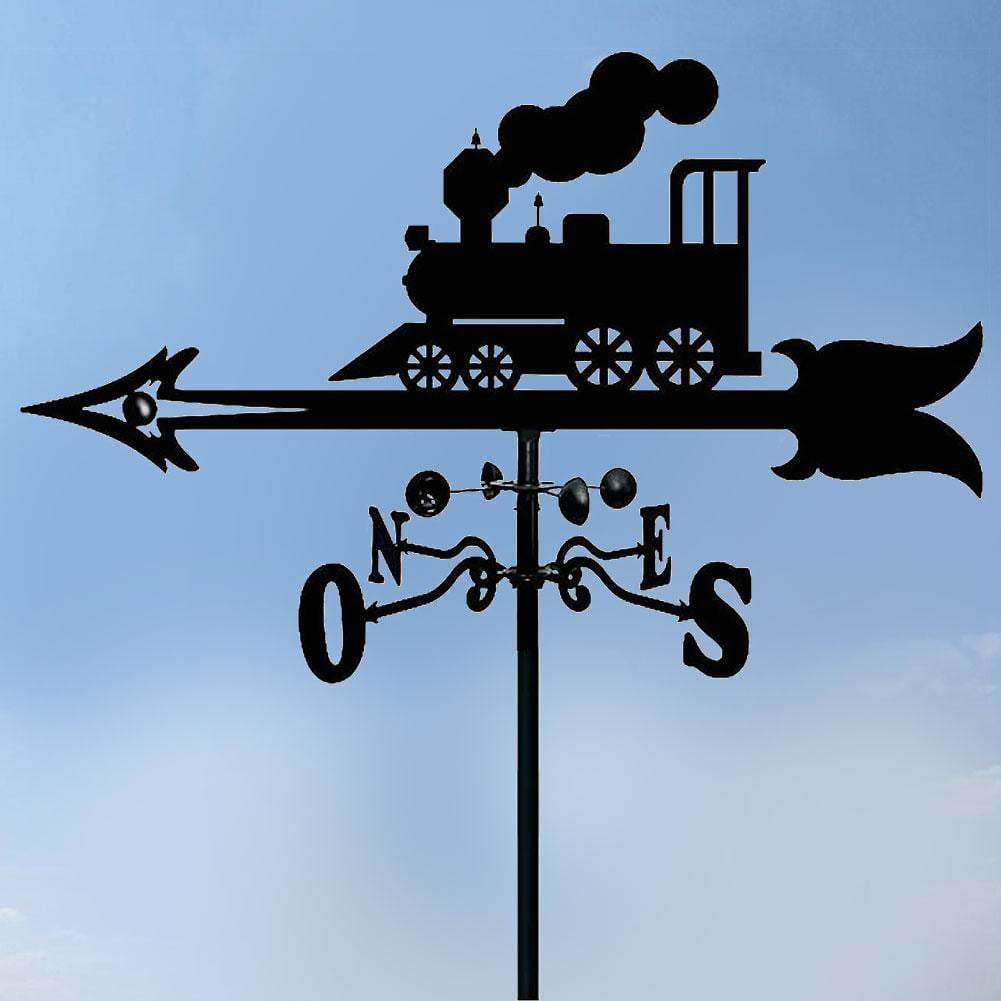 Vintage Style Metal Black Witch Weathervane Weather New Vane Decor Farm ...