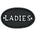 Vintage Style Metal Ladies Women's Room Wall Sign Cast Iron Rustic Bar ...