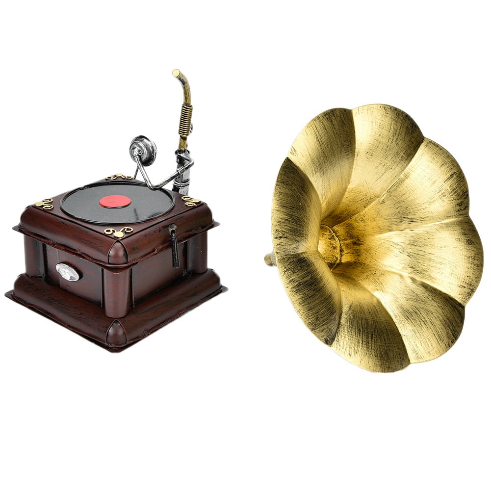 Vintage Style Metal Retro Phonograph Mini Record Player, Perfect for ...