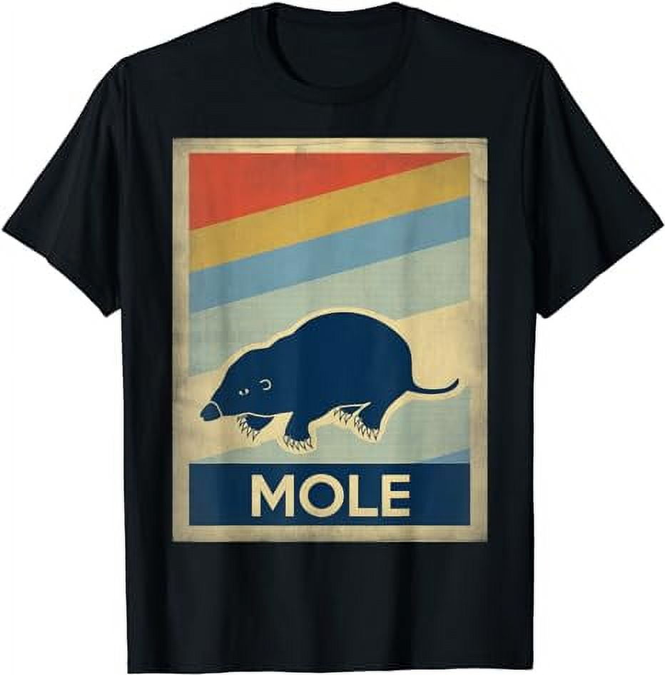 Vintage Style Mole T-Shirt - Walmart.com