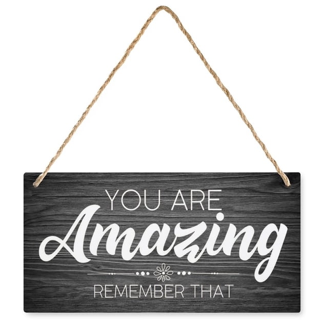 Vintage Style Motivational Quote Wood Decor Sign, You Are Amazing ...