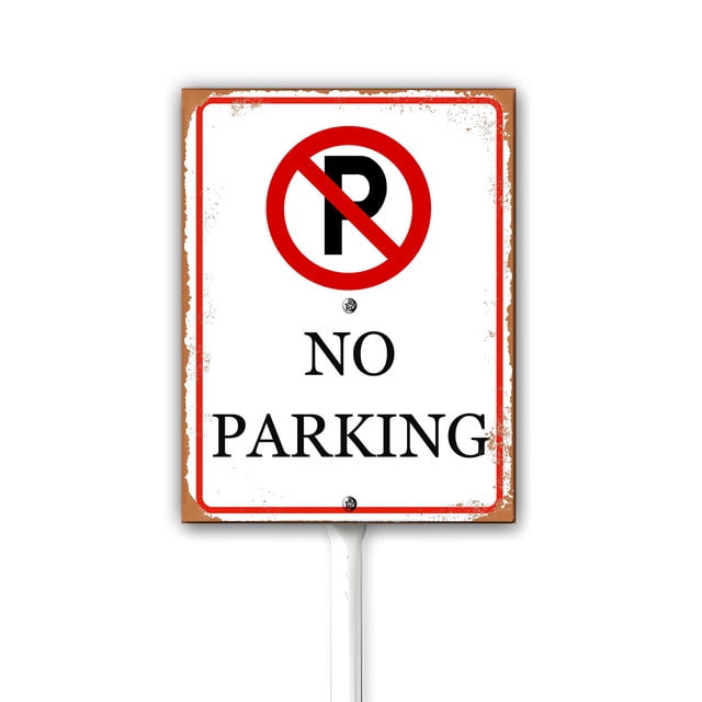 Vintage Style Parking Lot Sign Begin One Way Sign 7X8.8Inch Aluminum ...