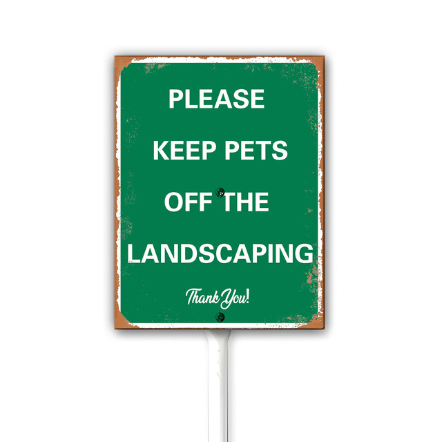 Vintage Style Please Do Not Spray Or Mow Lawn Sign With Stake, Sturdy ...