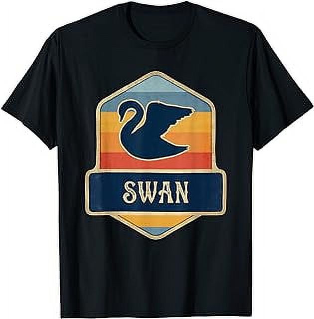 Vintage Style Swan Retro Swan Lover T-Shirt - Walmart.com