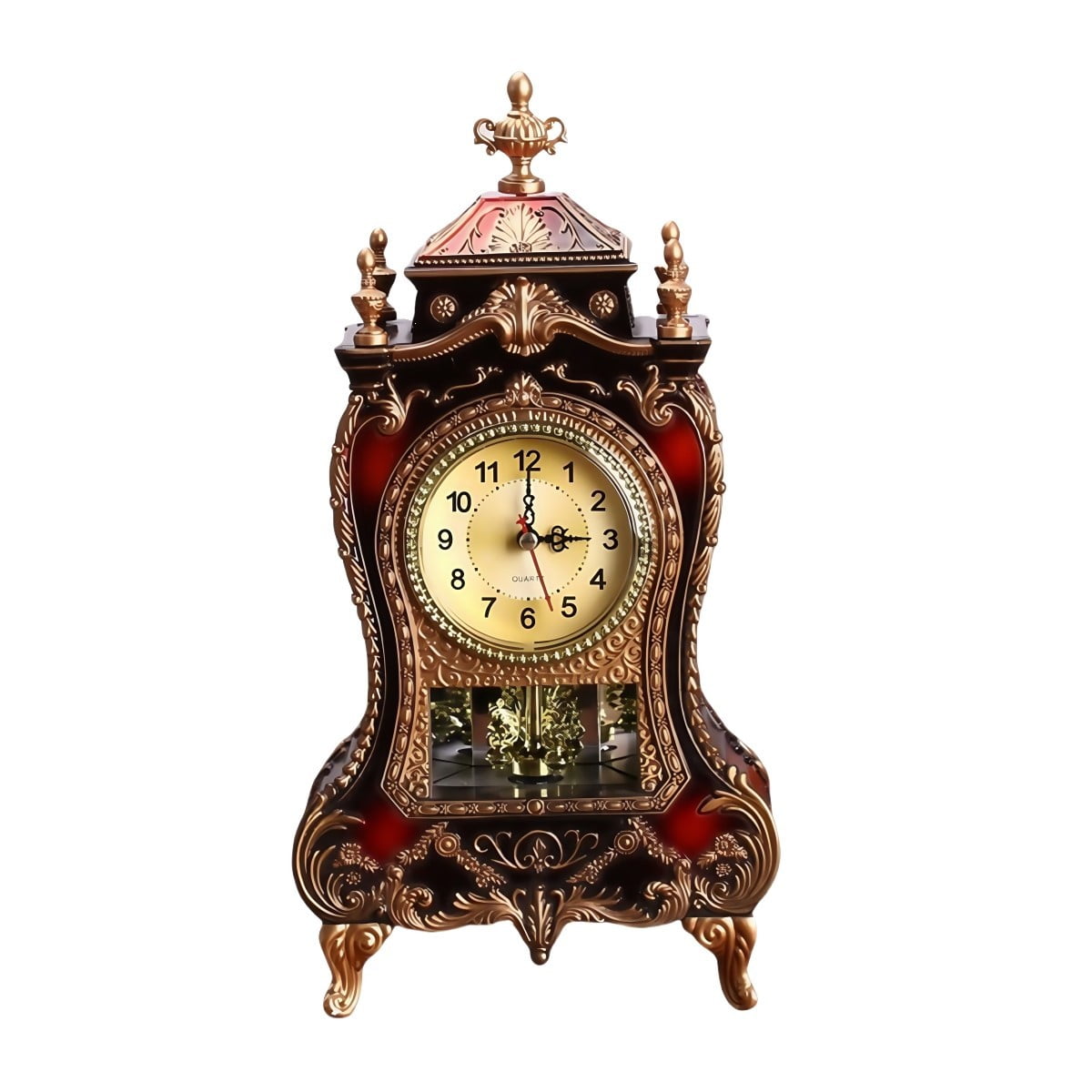 Vintage Style Table Clock with 12 Musical Melodies - Antique Decorative ...