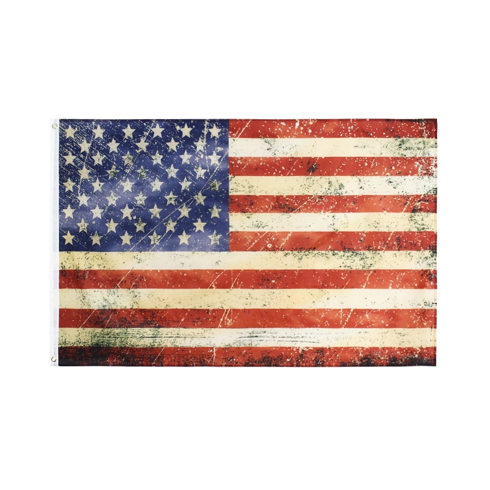 Vintage Style Tea Stained old Antiqued American US Flag For Decoration ...