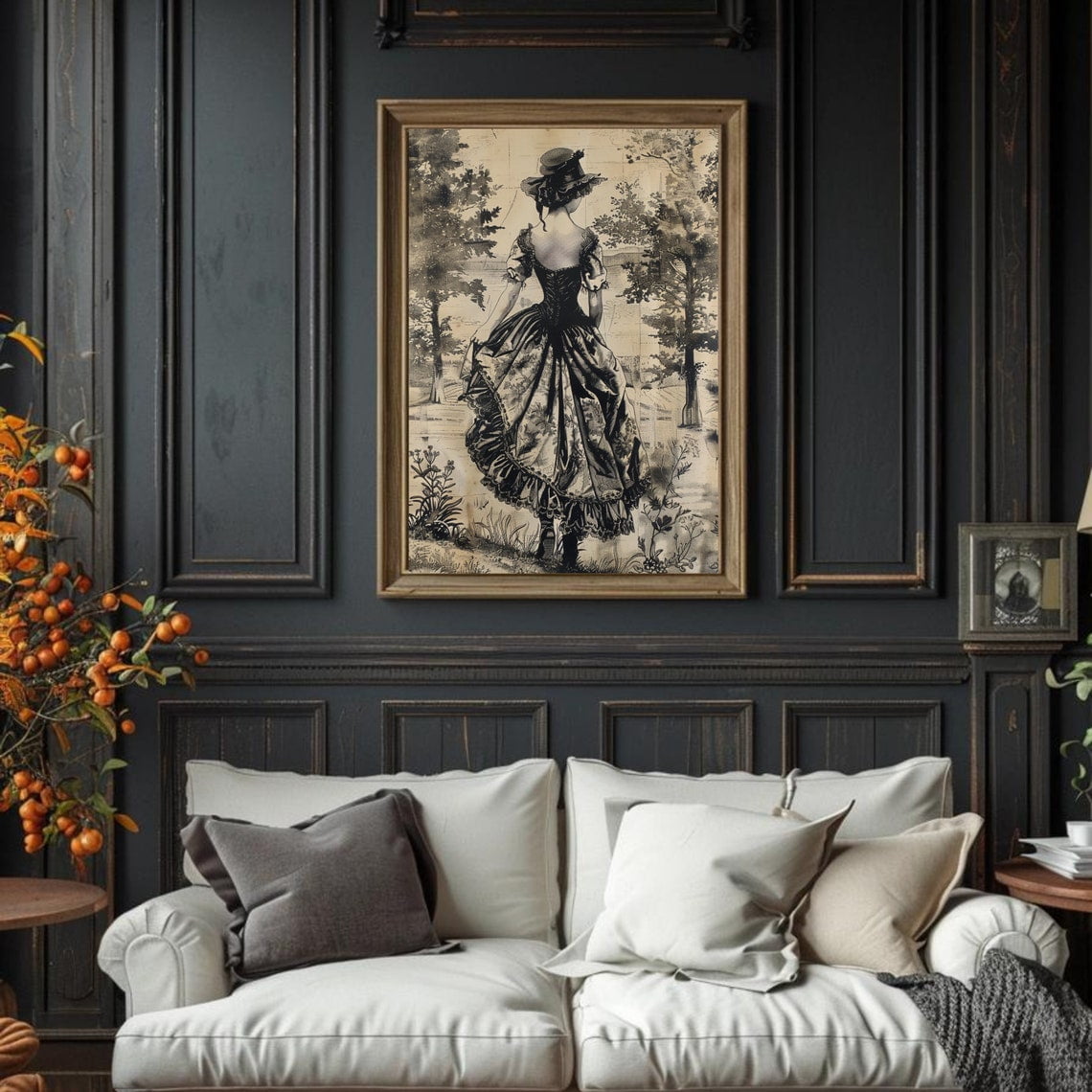 Vintage Style Toile Poster Light Cottagecore Light Academia Old Fashion ...