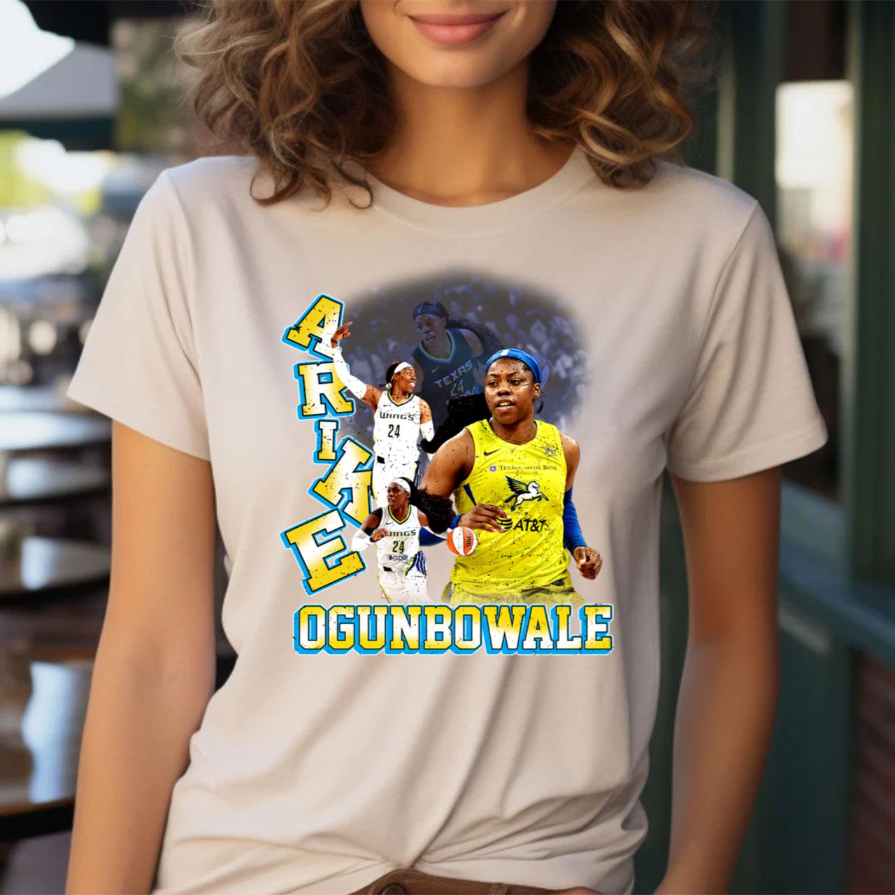 Vintage Style WNBA Arike Ogunbowale T-Shirt Dallas Wings Angel Reese ...